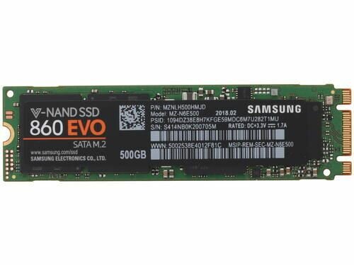500 ГБ SSD M.2 накопитель Samsung 860 EVO (MZ-N6E500BW)