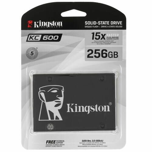 256 ГБ 2.5" SATA накопитель Kingston KC600 (SKC600/256G)