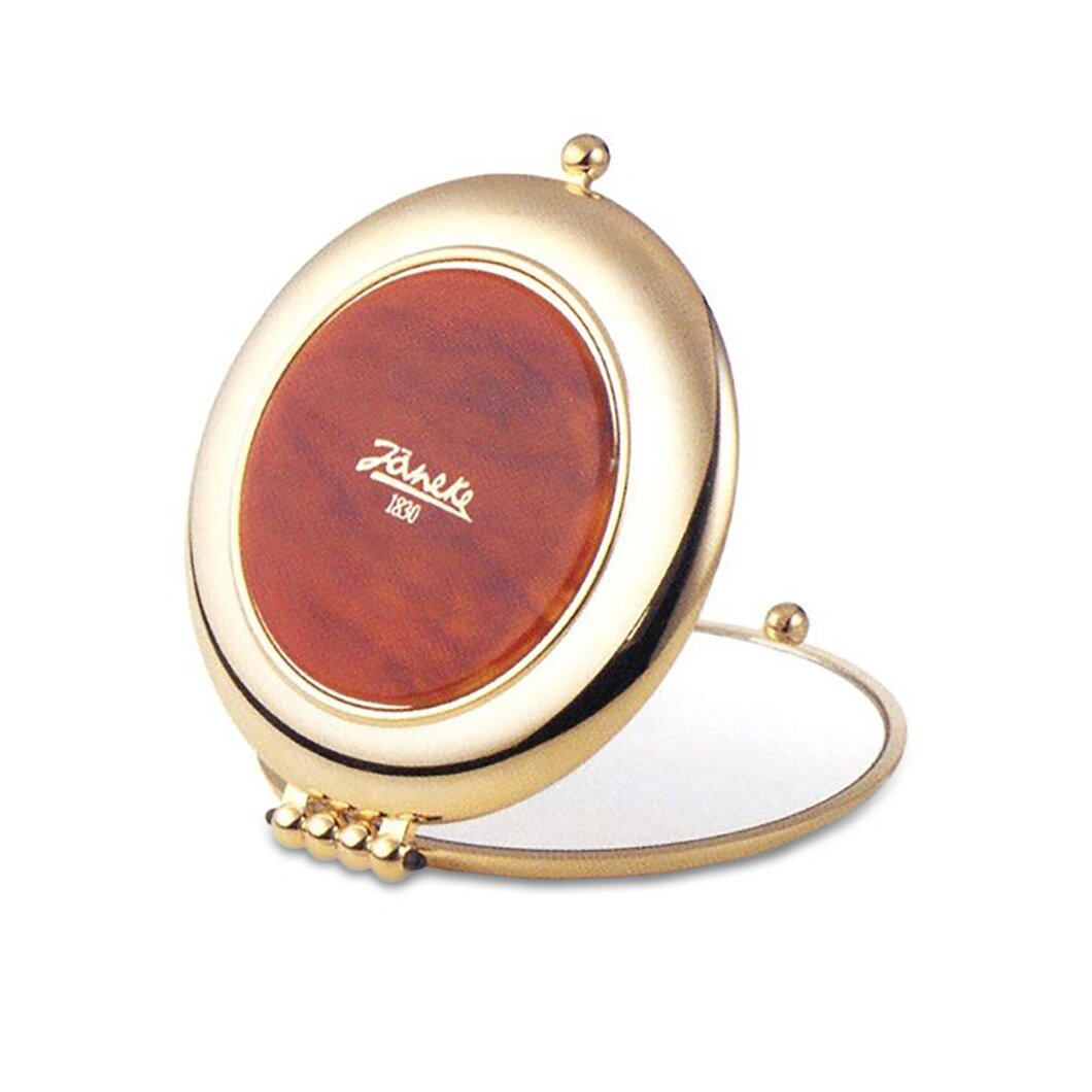 JANEKE Зеркало карманное позолоченое, D90 линзы ZEISS,