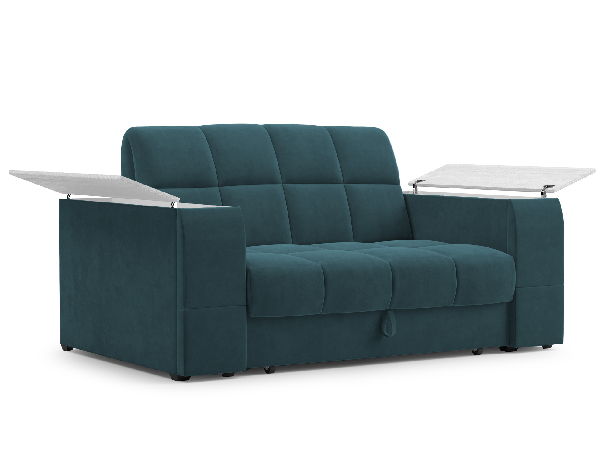 Диван-кровать Флай, аккордеон, подлокотники короб+короб, 120*200 с ортопедическим основанием, съемный чехол, велюр.