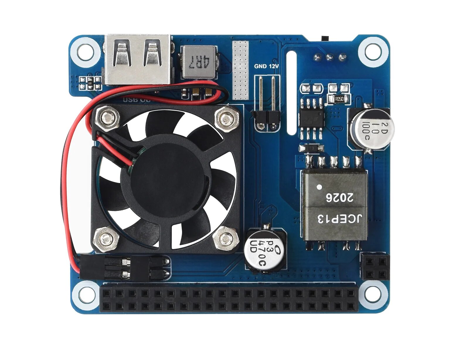 Melochi PoE HAT (C) для Raspberry Pi 3B+/4B — фото 1