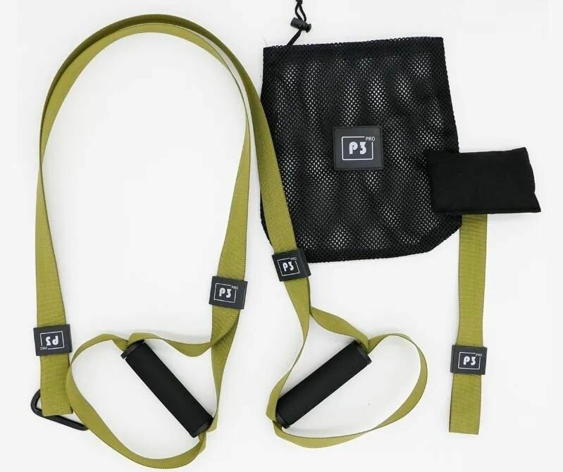 Натяжной ремень Fitness sling P3-1/Trx, Домашняя версия 1,3 м (Длина не регулируется)