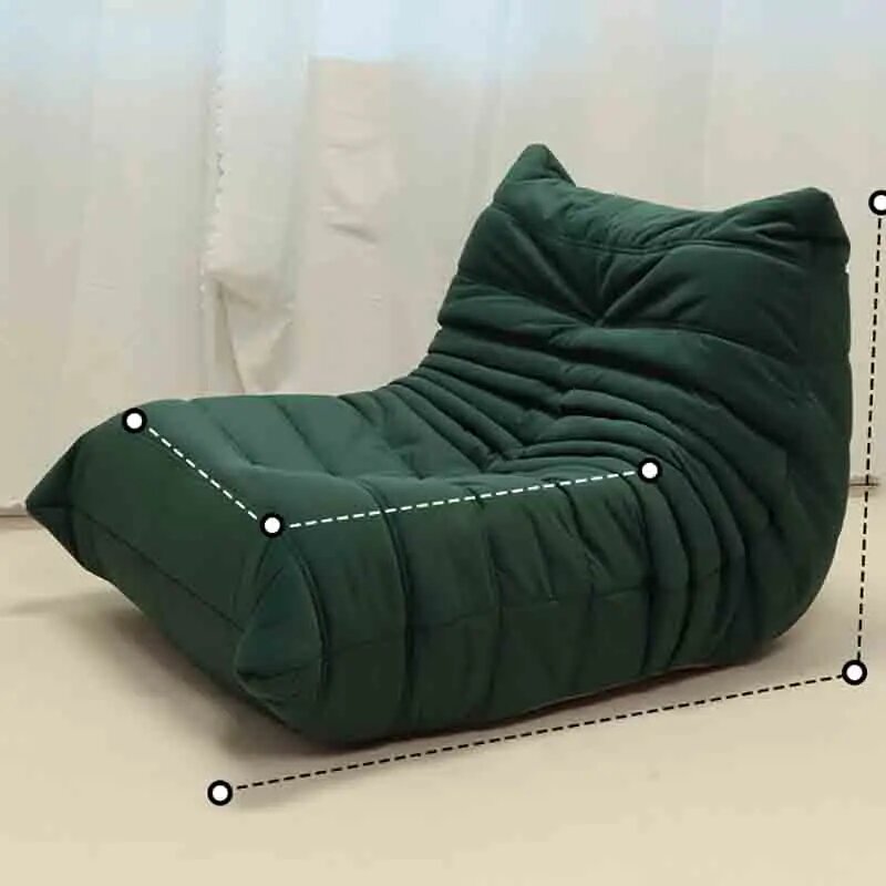 Кресло-мешок для взрослых Fireside Chair, Одноместный, Темно-зеленый