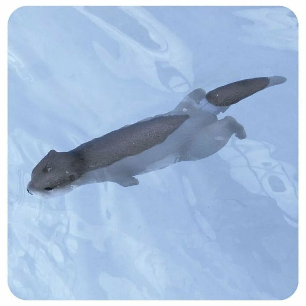 Игрушки Takara Ania Simulation model cognitive toys AS-15 Eurasian Otter (Floating on Water Ver.)