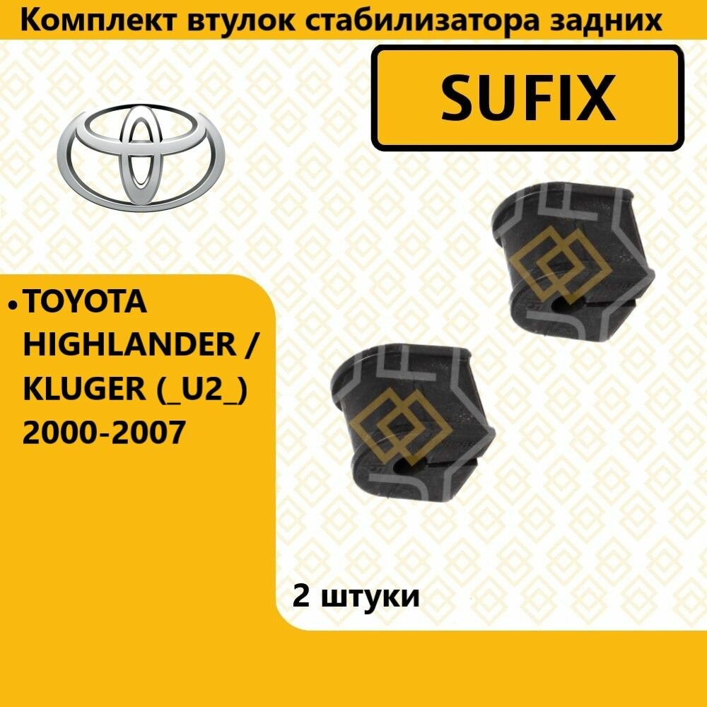 Комплект втулок стабилизатора задних, тойота хайлендер / TOYOTA HIGHLANDER / KLUGER (_U2_) 2000-2007