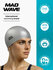 Латексная шапочка для плавания MAD WAVE Solid soft, универсальная, цвет серебрис...