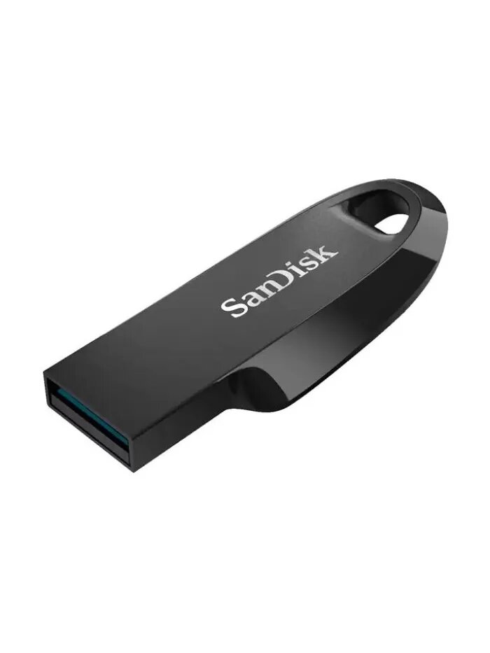 Накопитель SanDisk CZ550 Ultra Curve, 128ГБ, USB 3.2, черный