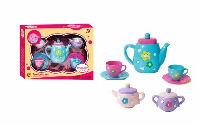 Игрушка Чайный сервиз Цветочки, 7 предметов