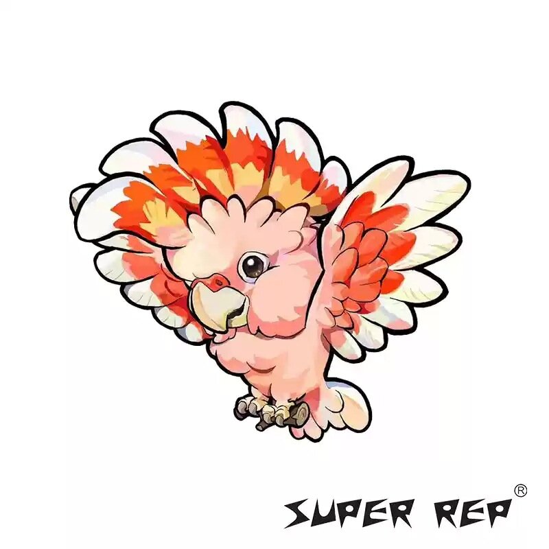 SuperRep Animal Planet Серия благоприятных зверей Магнит на холодильник Красный и зеленый цветок миндаля Фиолетовый Синий Серый Попугай Периферийное магнитное притяжение