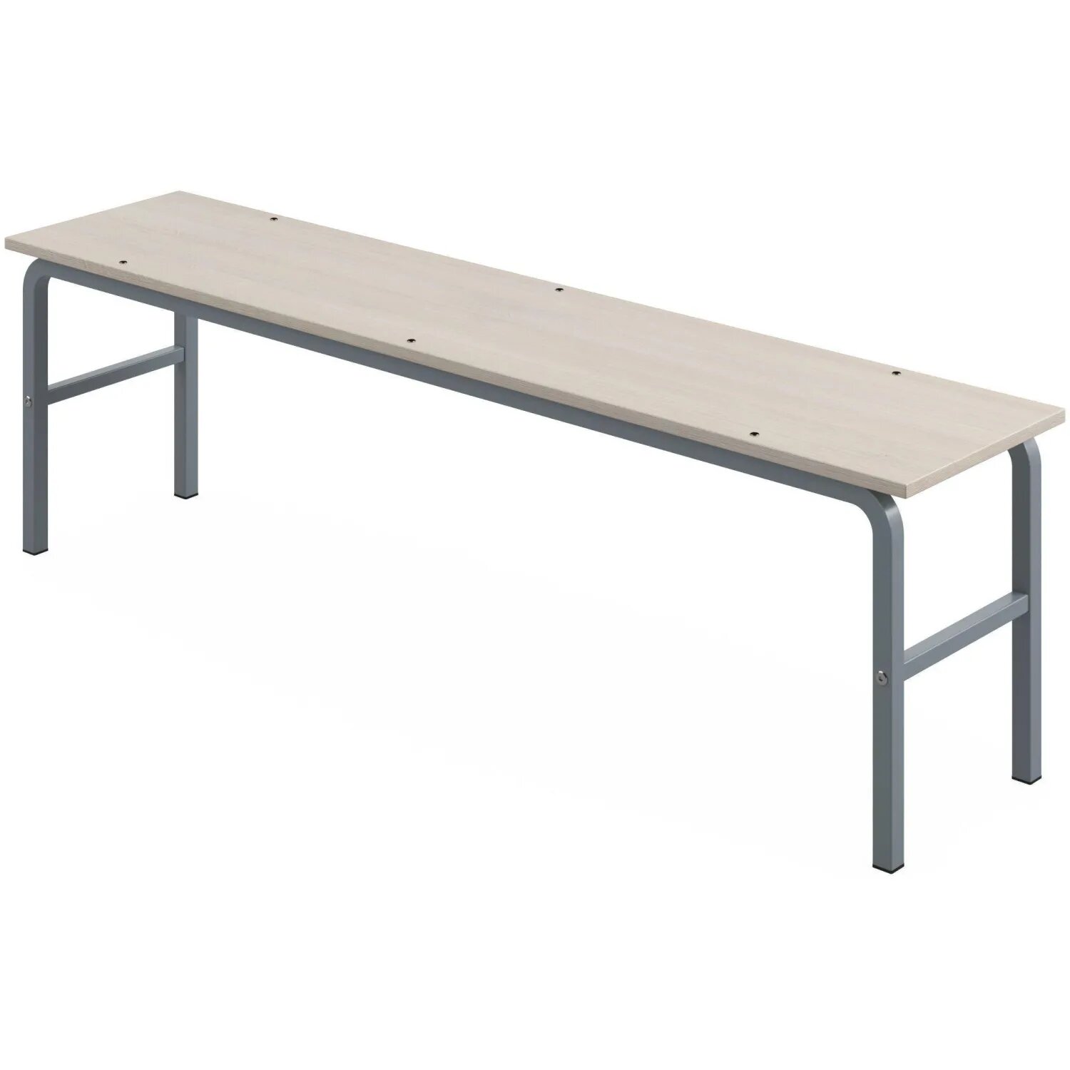 Банкетка MET_Комус Мебель 3-местная дуб шамони св./серый