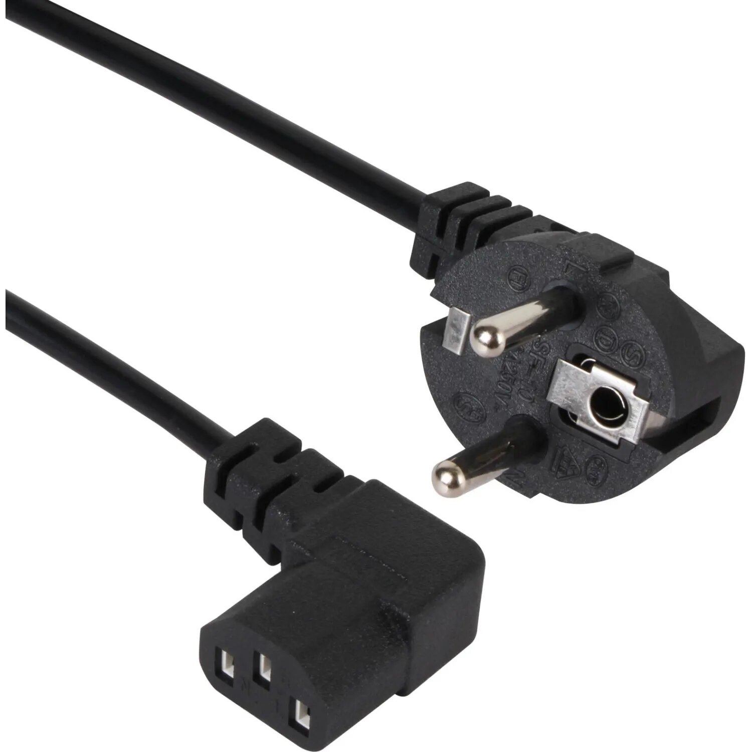 Кабель комп - розетка 220V EU (угол-угол) 3m, iOpen