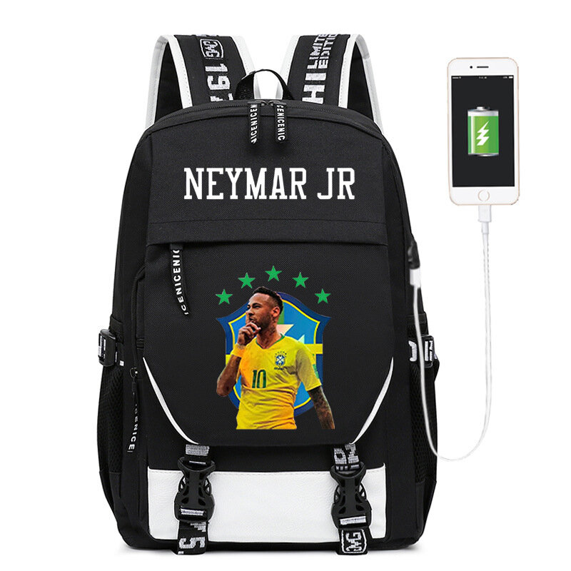 Трансграничная звезда Neymar, периферийная детская школьная сумка, модный рюкзак, рюкзак Neymar Jr большой вместимости
