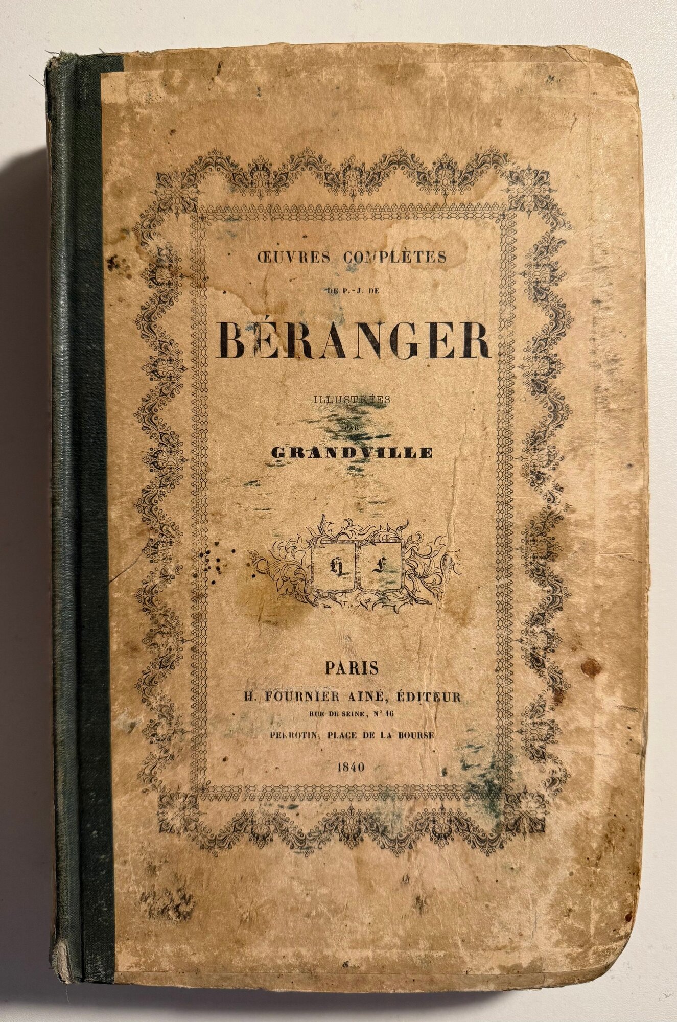 Оеuvres complеtes de P.-J. de Bеranger / Полные сочинения П.-Ж. де Беранже (1840 год)