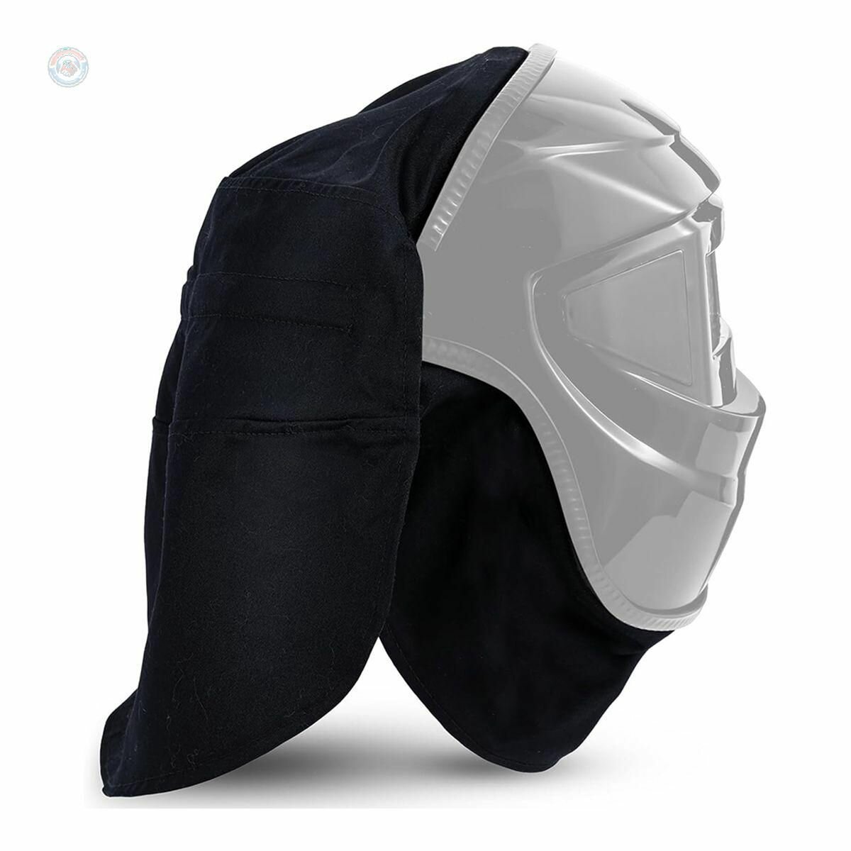 Комплект защитных аксессуаров для сварочной маски, огнестойкий чехол и нагрудник из безопасной ткани, универсальная защита от искр и брызг для сварщика