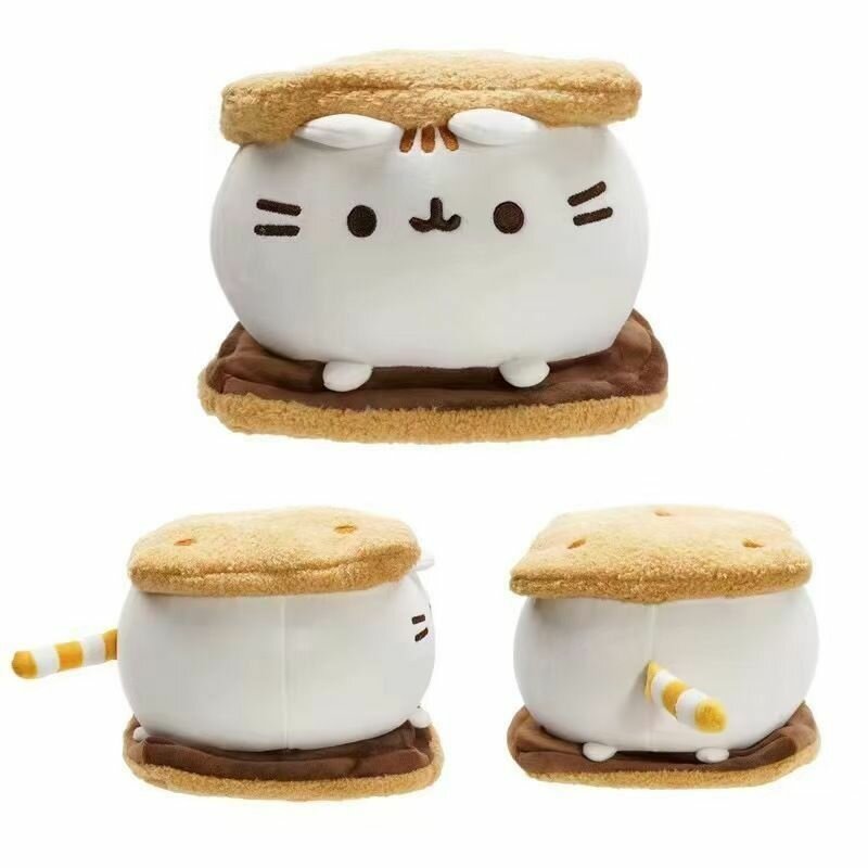 Мягкая игрушка "Pusheen the Cat", велюр искусственный, плюш, 15см