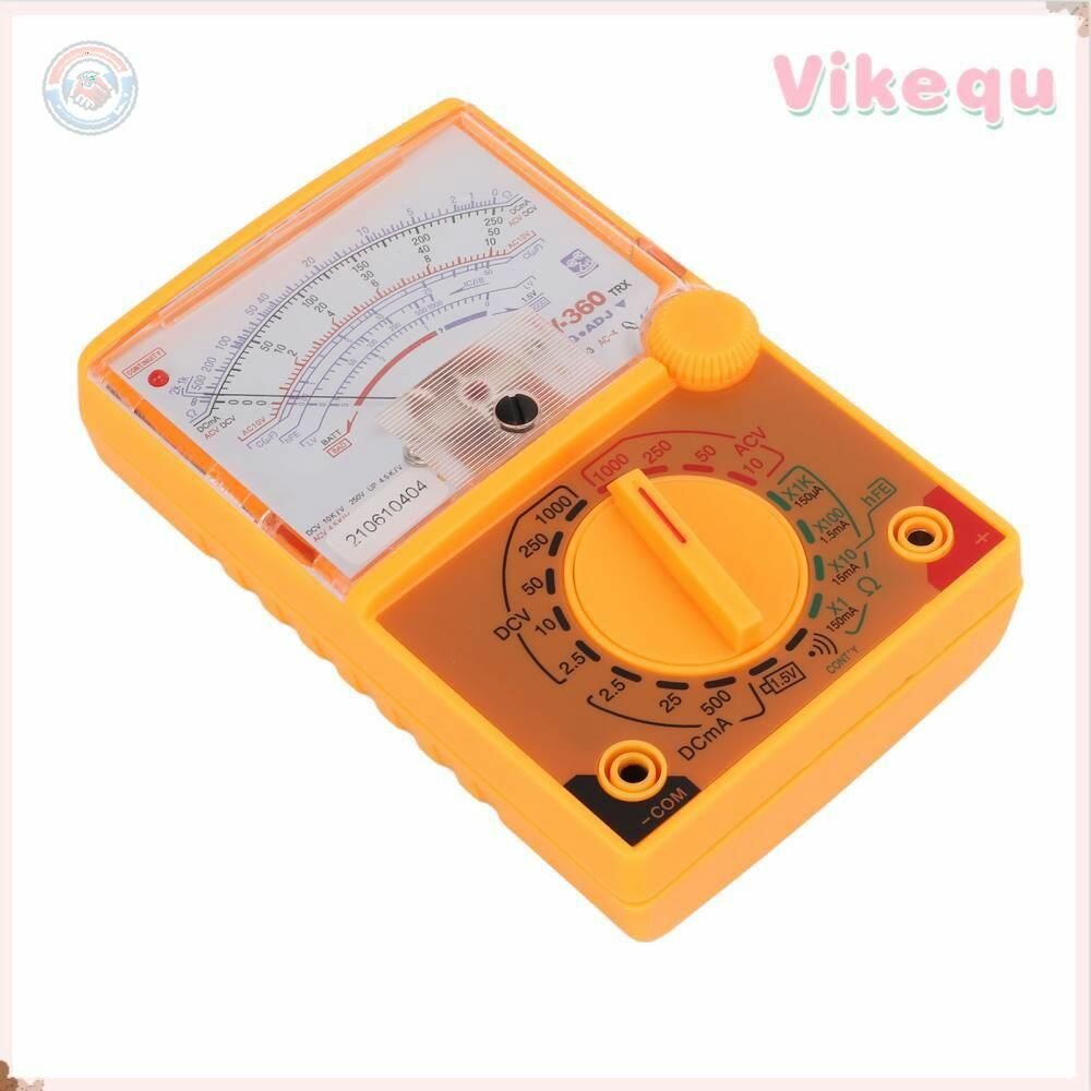 Стрелочный мультиметр TY-360TRX, аналоговый вольтметр с четкой шкалой, многофункциональный измеритель тока и сопротивления, компактный прибор для дома и мастерской