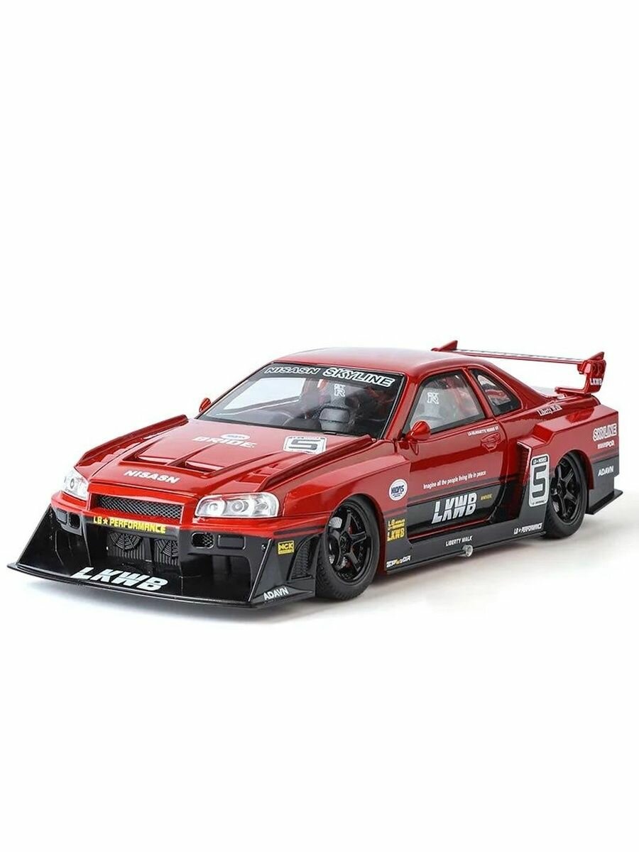 Машинка металлическая Nissan GTR LKWB