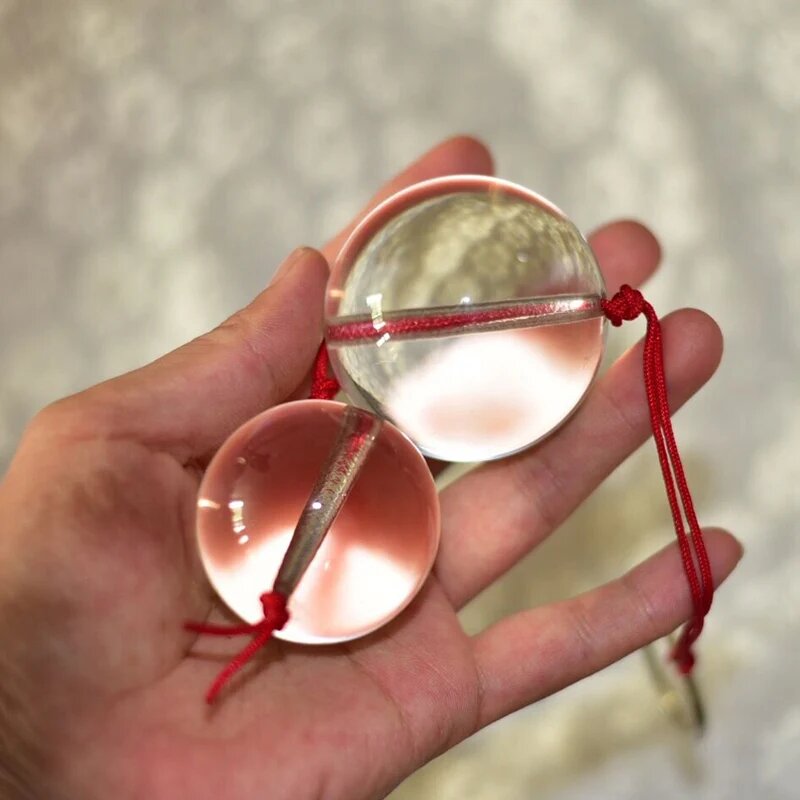 Очень большой прозрачный стеклянный шарик 40 мм 50 мм Анальная пробка шарики умный шарик для тренировки влагалища вагинальный шар для мужчин и женщин секс-игрушки Size 40 50 mm