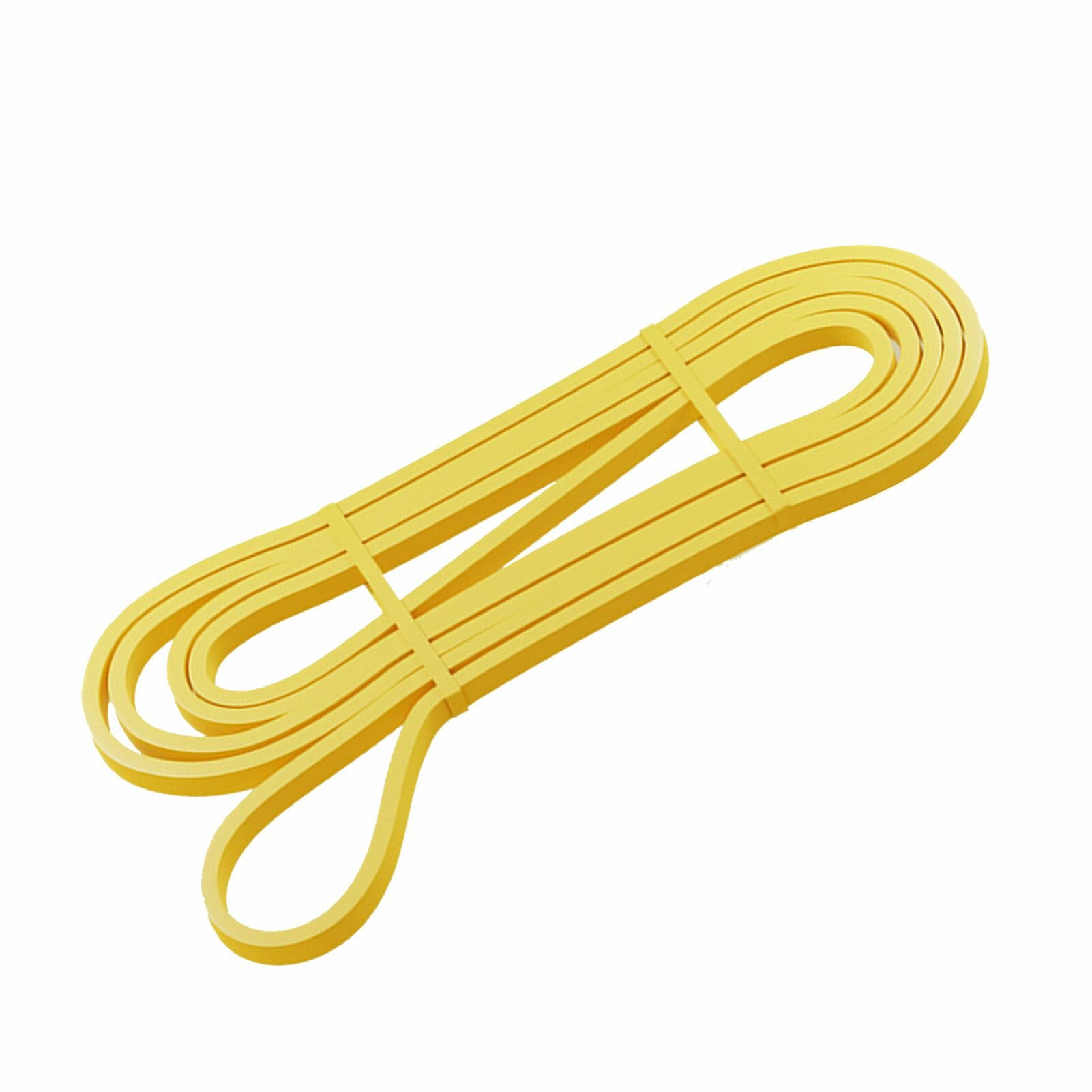 Эластичная лента-эспандер TPE желтого цвета для фитнес-тренировок, упражнений на растяжку, силовых тренировок и физиотерапии
