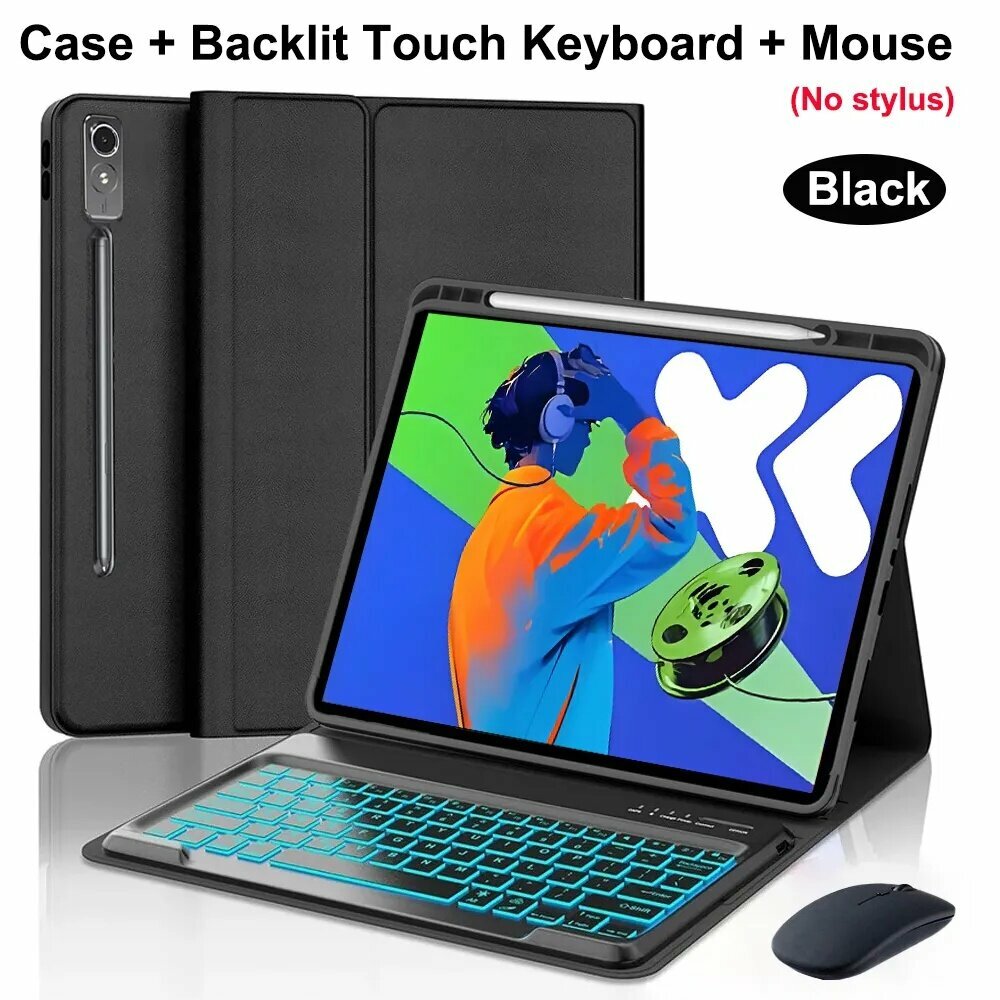 Чехол для Lenovo Xiaoxin Pad Pro 12,7 дюймов 2025, чехол-клавиатура Bluetooth для Lenovo Idea Tab Pro 12,7 (TB373FU/TB375FC)