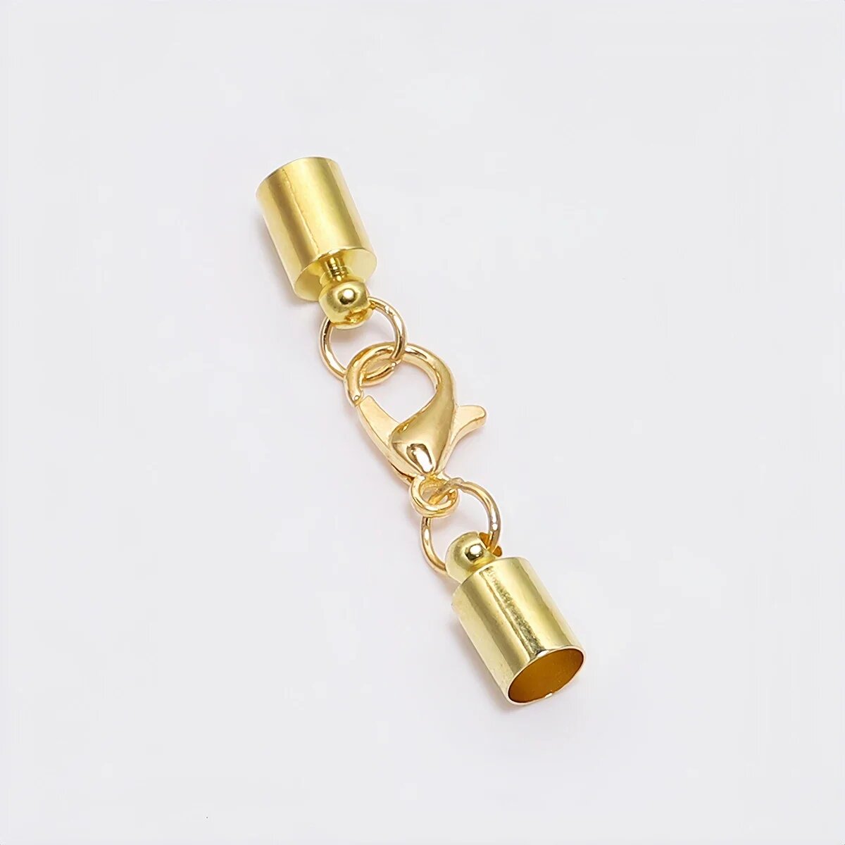 Застежки-лобстеры V-REX, металлические, 5 шт. 8mm, Желтый, Gold