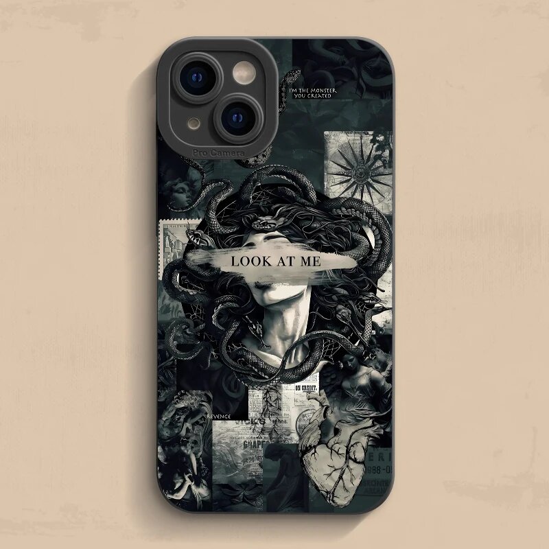 Силиконовый чехол Medusa Look at me для iPhone 13, цвет 3