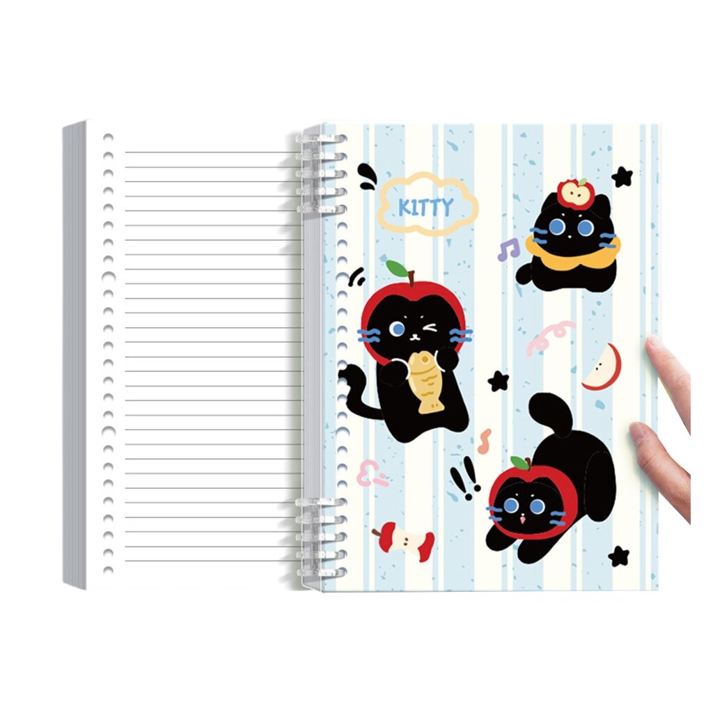 Прекрасный блокнот A 5 B5 с мультяшным журналом, блокнот для канцелярских принадлежностей, блокноты на спиралях на 60 листов, блокноты для заметок и набросков
