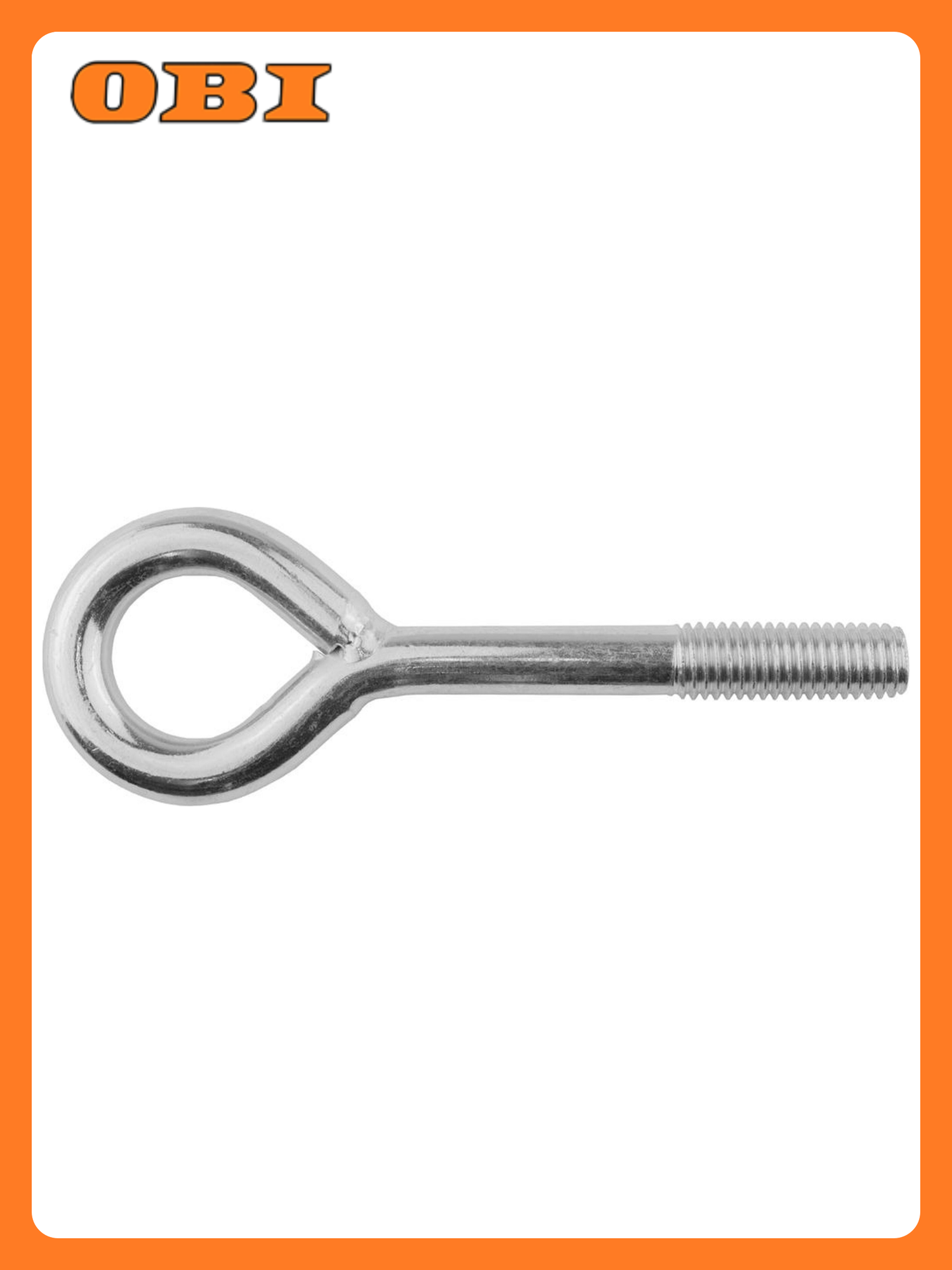 Петля-винт Европартнер, нержавеющая сталь, неполная резьба, серебристый, 2 шт