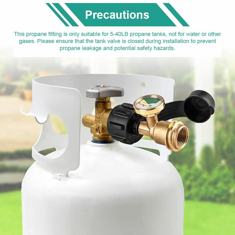 Пропановый адаптер манометра давления газа латунный пропановый газовый манометр для бака 5-40 фунтов