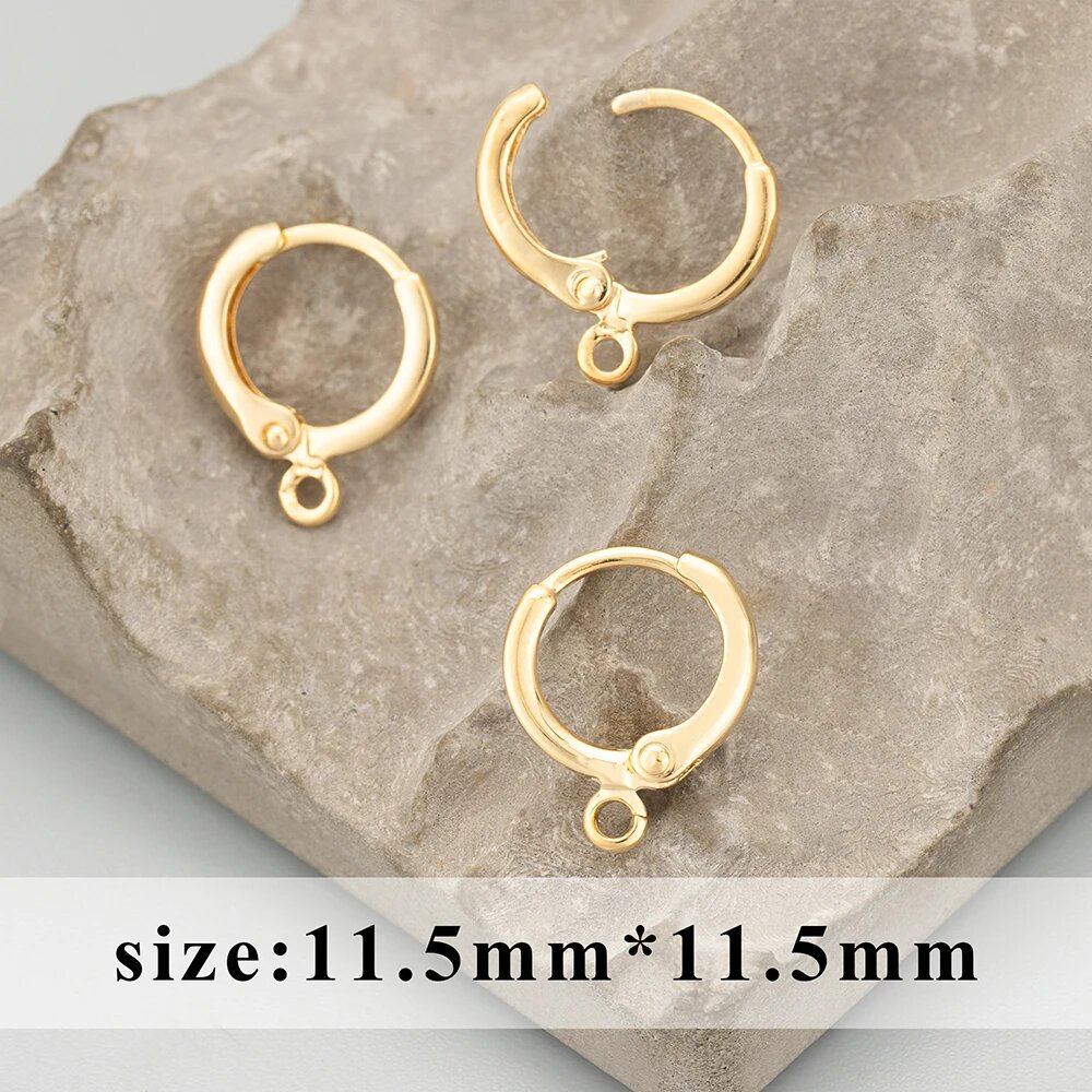 GUFEATHER подвески с застежками из 18-каратного золота с родиевым покрытием