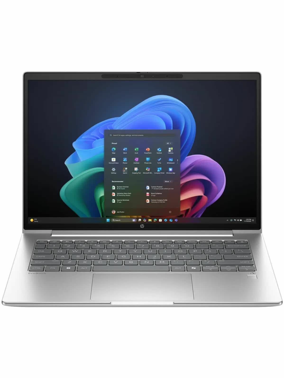 Ноутбук HP ProBook 4 G1q серебристый 14" IPS, Snapdragon X X1-26-100 16ГБ/512ГБ Qual Adreno Win 11 Pro