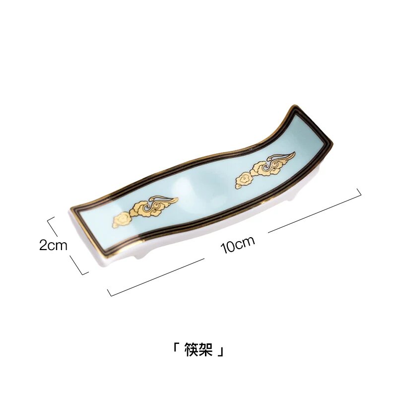 Элитный набор керамической посуды для дома, в китайском стиле из Цзиндэчжэня, красивые и изысканные тарелки, миски,