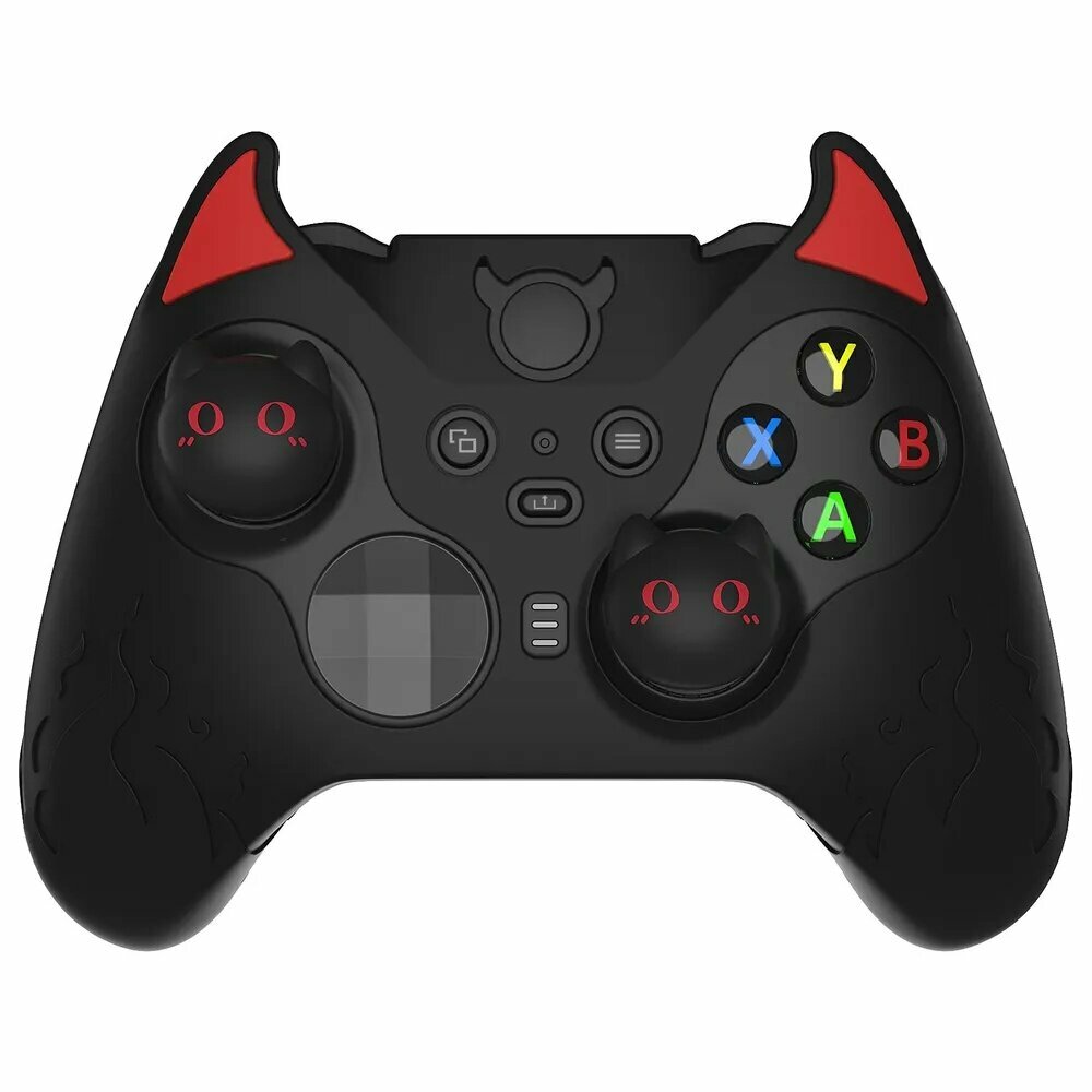 PlayVital Чехол для Xbox Elite Series 2, Милый Демон, Силиконовый, Противоскользящий, Чёрный