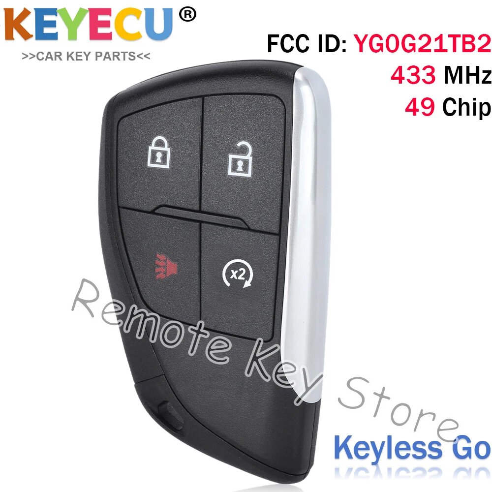 YG0G21TB2 Умный автомобильный ключ для GMC Canyon Sierra 2022 2023 2024 Chevrolet Colorado Silverado Tahoe 13530574 13554095 433 МГц