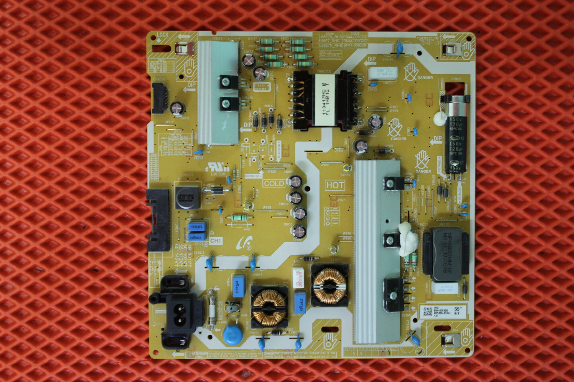 Блок питания (PSU) BN44-00932S для телевизора SAMSUNG UE50RU7200U в надёжной упаковке