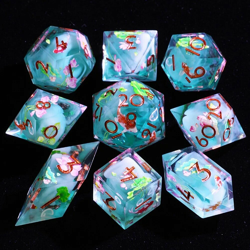Наборы костей D&D из 9 полиэдров: Клятва Нефритовой Бездны Sets of Dice Dungeons & Dragons RPG