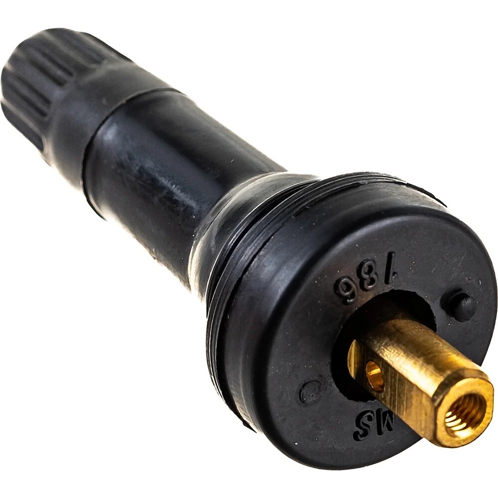 Вентили для дисков NORM под датчик TPMS, комплект 4 шт, резиновый черный корпус, высокая герметичность — фото 1