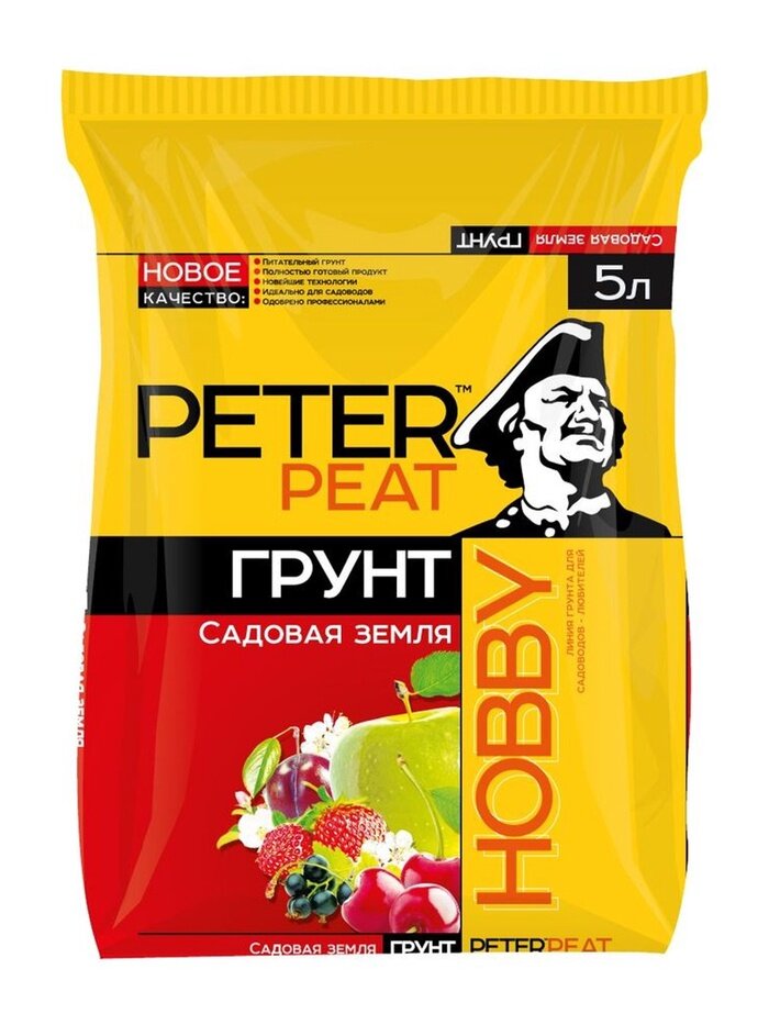 Грунт Садовая Земля "PETER PEAT", линия Хобби, 5 л 10975052