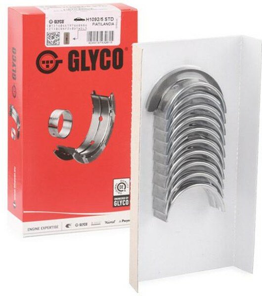 Комплект вкладышей коренных GLYCO H1092/5 STD Fiat Brava, Doblo, Punto, Ritmo, Stilo 1.2, 1.4 94-> STD
