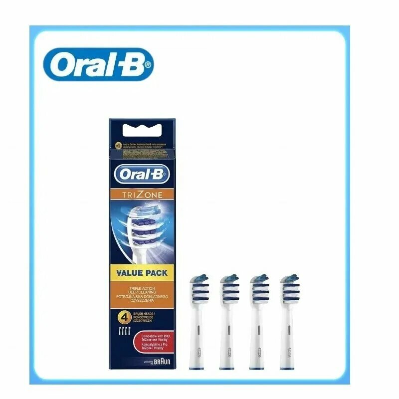Насадки для зубной щетки Oral-B TriZone (4 шт) EB 30-4