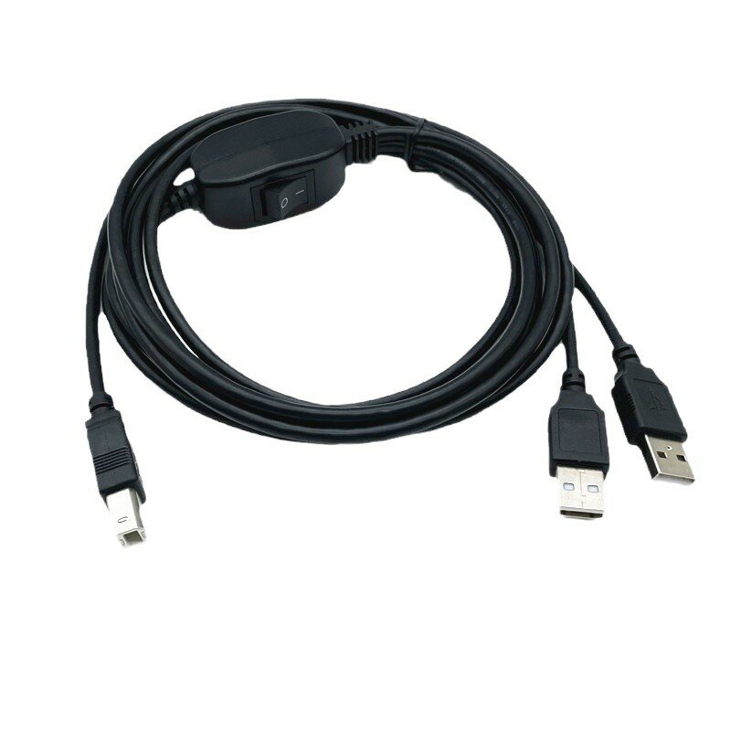 USB-устройство для совместного использования принтера, кабель для передачи данных один-на-два для двух компьютеров, кабель для совместного использования мыши и клавиатуры