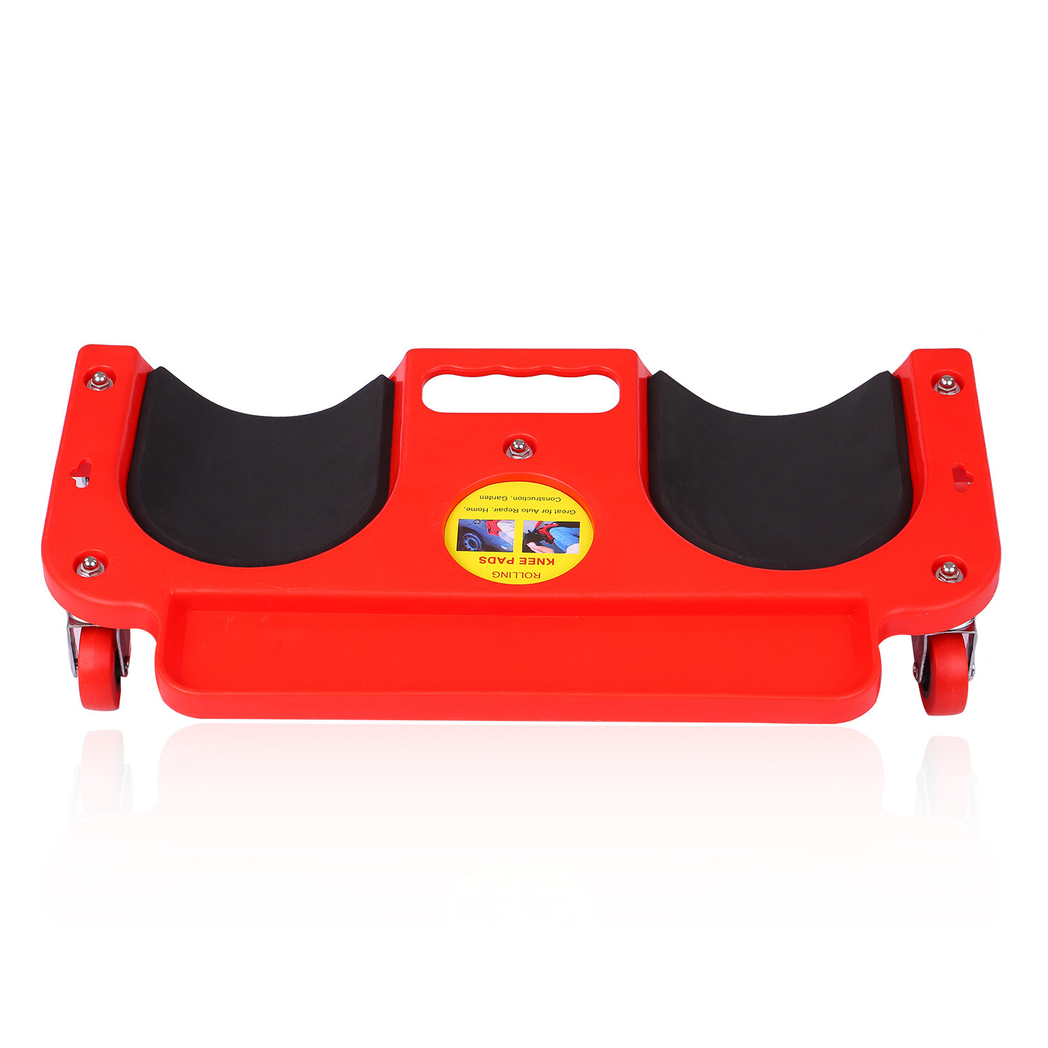 Наколенники-ползунки на силиконе для полов с 5 колесами, лотком для инструментов и держателем