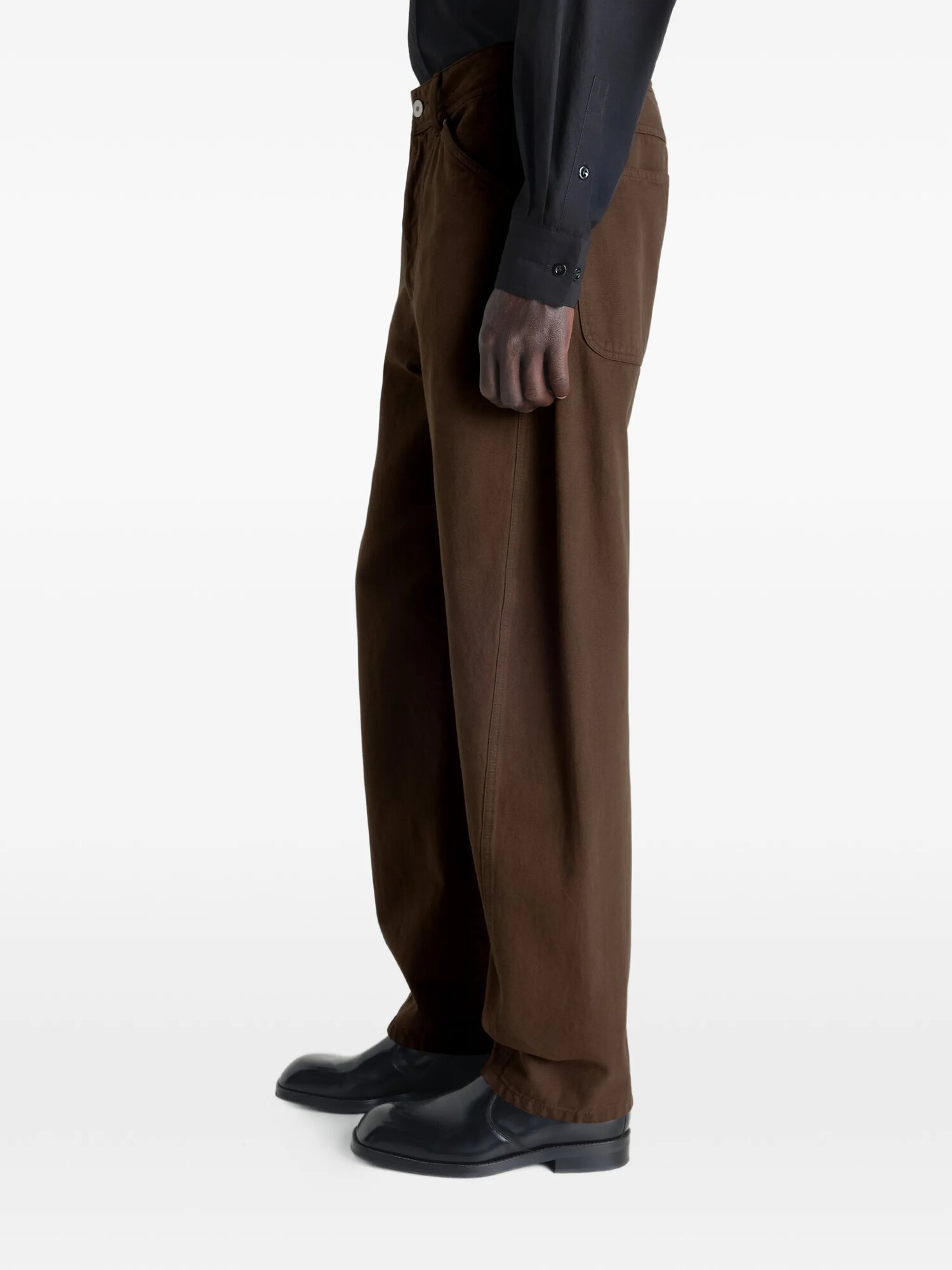Брюки LEMAIRE Multiple-pocket trousers, размер 46, brown — фото 1