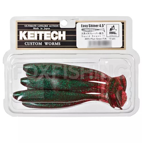 Силиконовая приманка Keitech Easy Shiner 4.5 11см. вес: 7,4гр. 6шт. #302