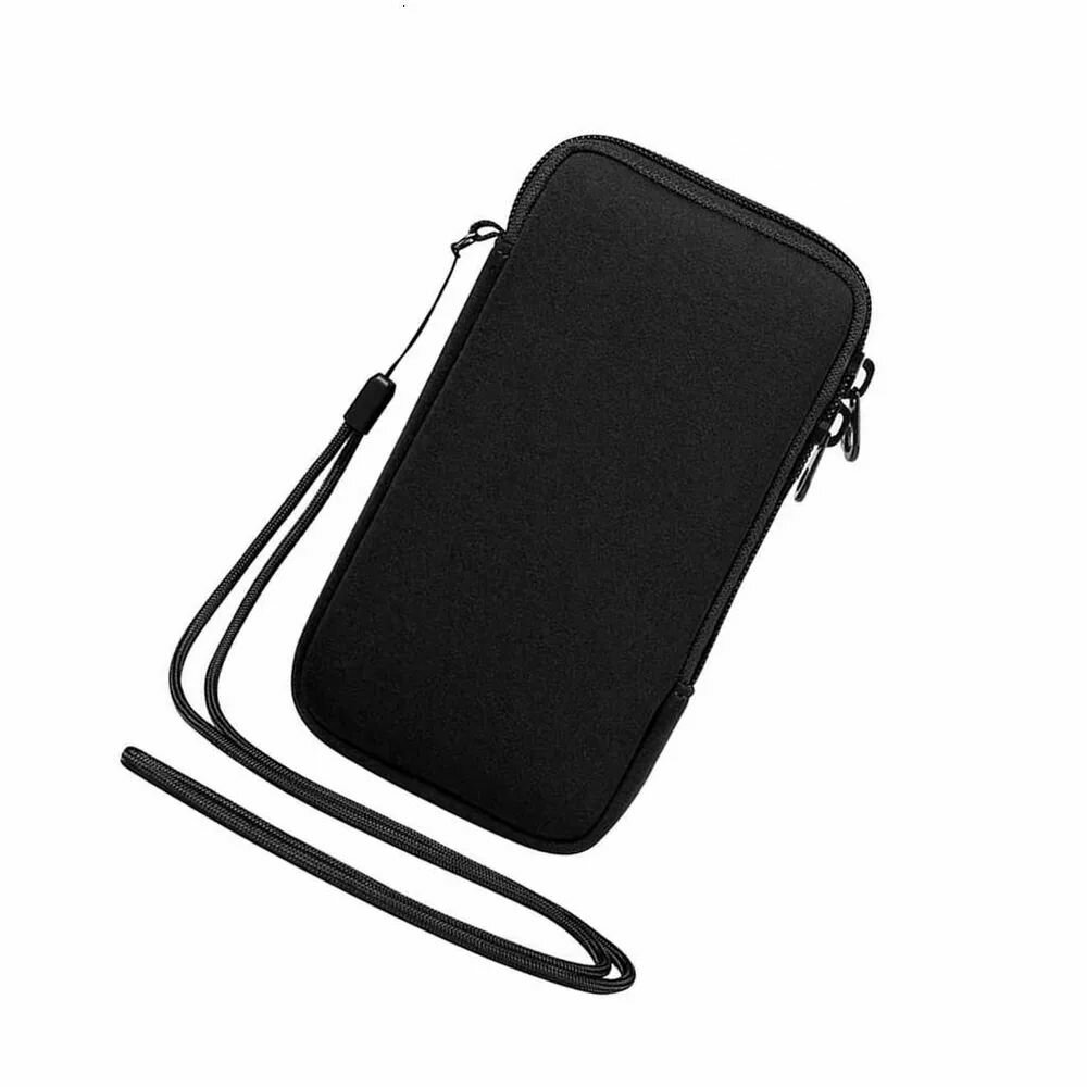 Стильный чехол для телефона из неопрена с замком-молнией, водонепроницаемый, для повседневного использования, Черный