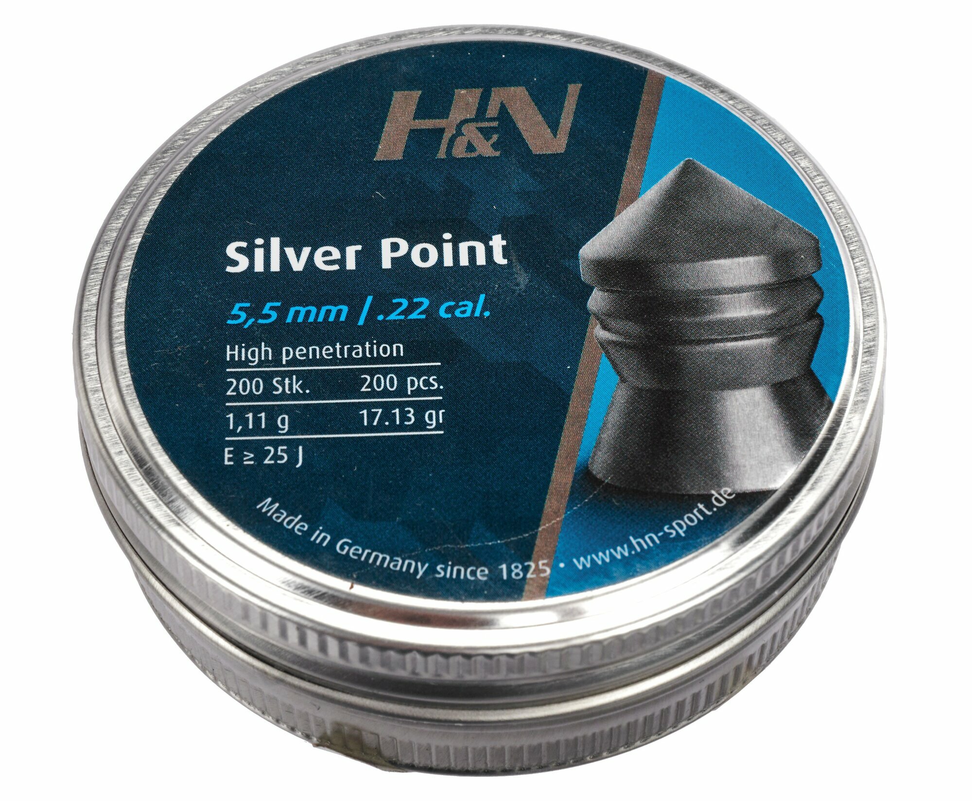 Пули пневматические H&N Silver Point, для пневматики, 5,5мм, 200шт