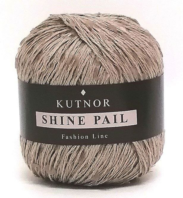 Пряжа с пайетками Kutnor Shine Pail (128-1) 1 моток 50 г/120 м
