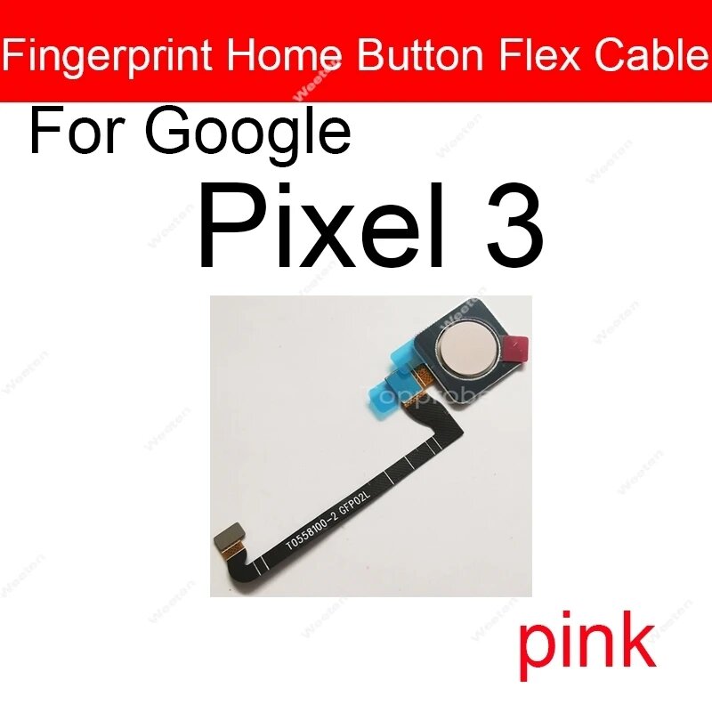 Гибкий кабель кнопки Home для Google Pixel 3 Pink