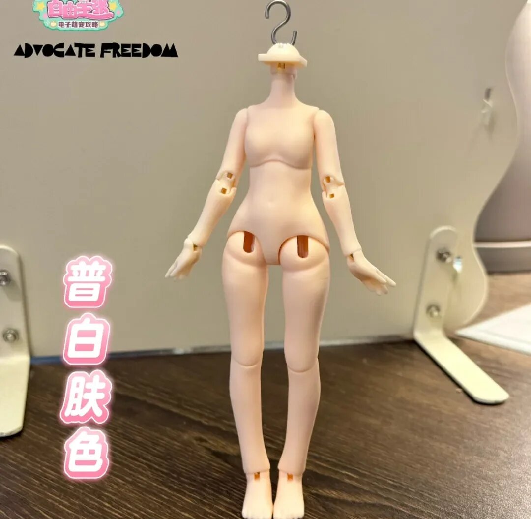 Кукольное тело BJD 1/12 резиновое Normal Fair Skin