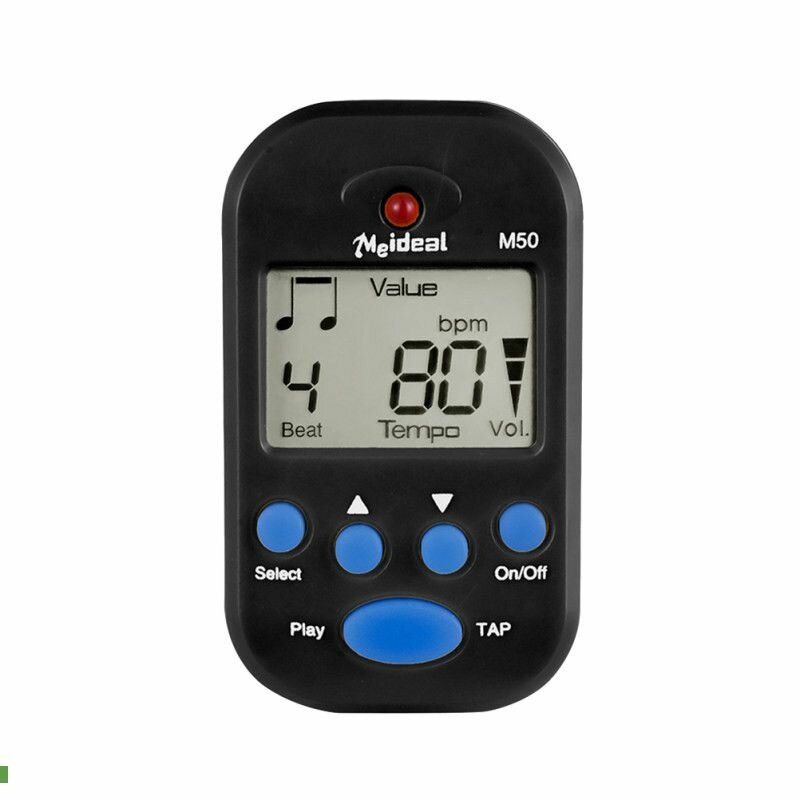 Гитарный цифровой метроном, универсальный мини-механический метроном с высокой точностью и клипсой (черный)